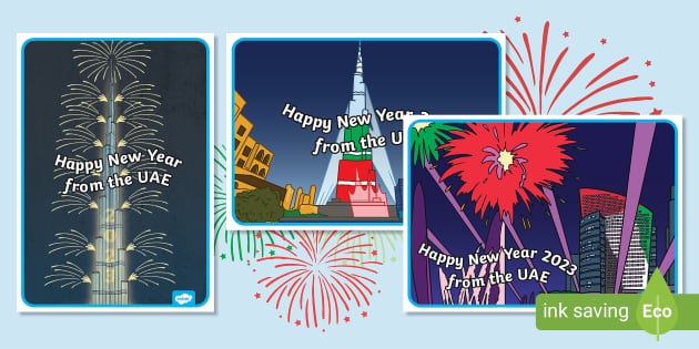 Happy New Year Posters (teacher made) - Twinkl